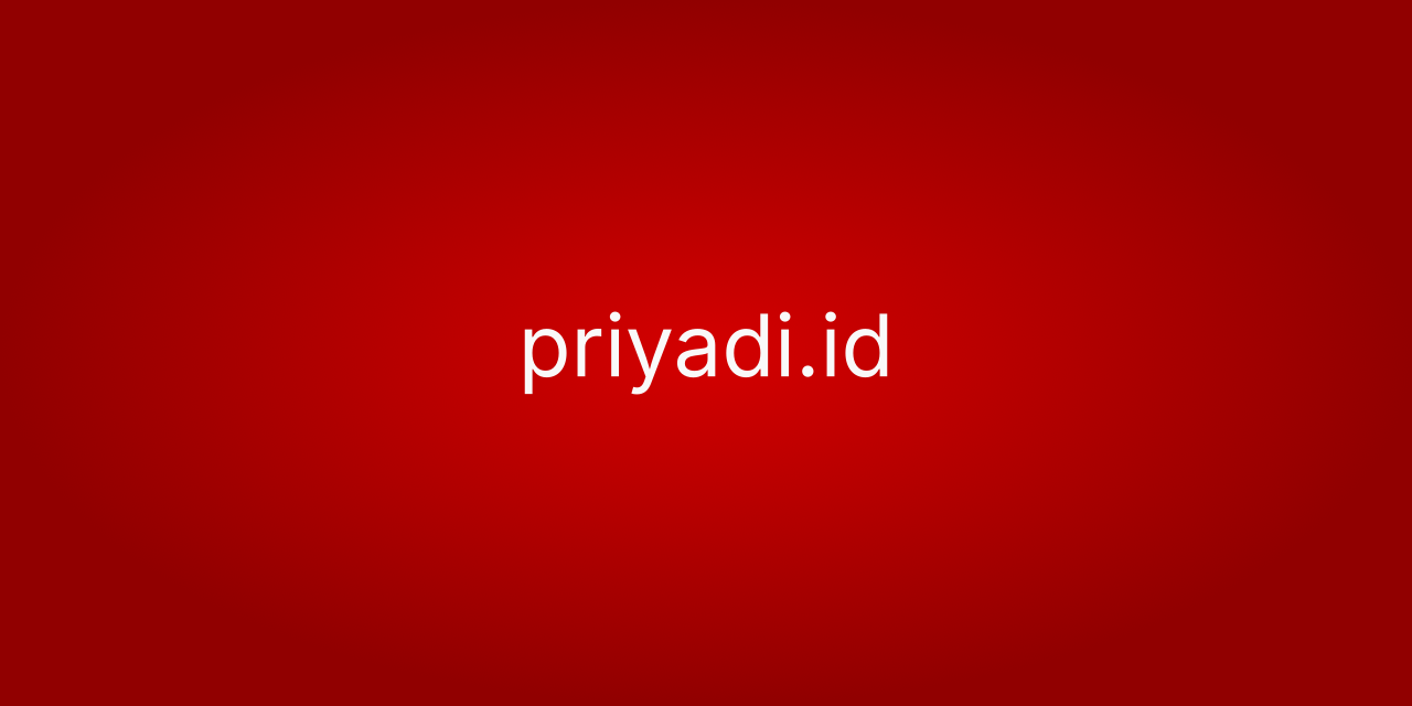 Hello World | priyadi.id